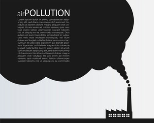 Air pollution grunge background template industri Vector Image