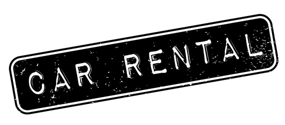 Car rental rubber stamp Royalty Free Vector Image