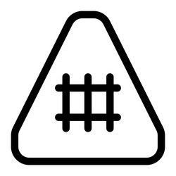 Signals and warnings for safe railway navigation Vector Image