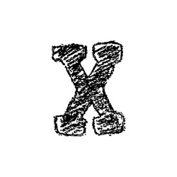 Handwritten X Vector Images (over 2,400)