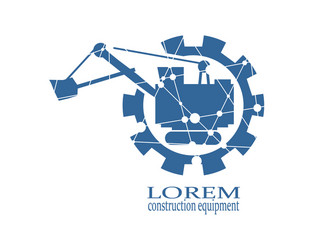 Forestry mulching machine isolated Royalty Free Vector Image