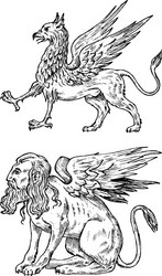 Greek Sphinx Drawing