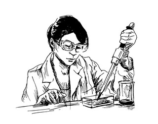 Scientist Sketch Vector Images (over 1,800)