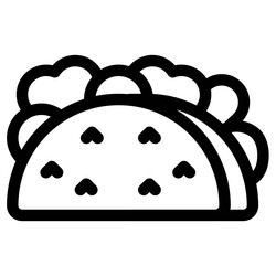 Taco bell chalupa light Royalty Free Vector Image