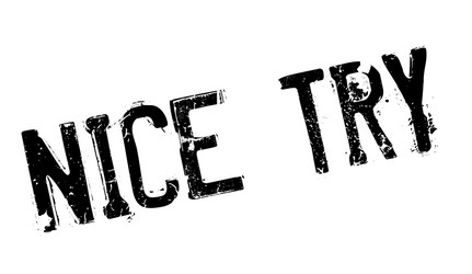 Nice try rubber stamp Royalty Free Vector Image