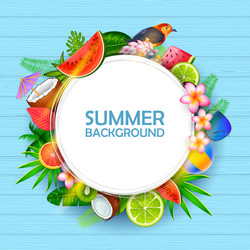 Summer time poster wallpaper for fun party Vector Image