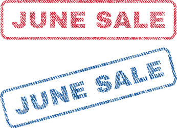 June rubber stamps Royalty Free Vector Image - VectorStock