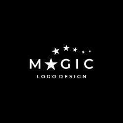 Magic show logo hat and pigeon dove Royalty Free Vector
