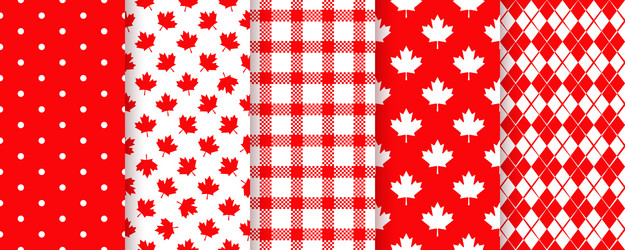 Happy canada day banner Royalty Free Vector Image