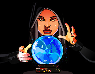 Fortune Teller Beautiful Gypsy Girl Vector Images (94)