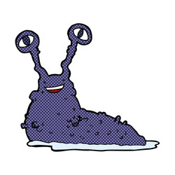 Comic cartoon slug Royalty Free Vector Image - VectorStock
