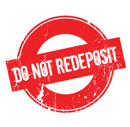 Do not redeposit rubber stamp Royalty Free Vector Image