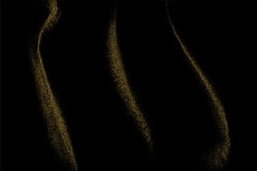 Realistic gold glitter particles effect Royalty Free Vector