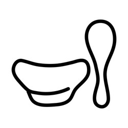 Baby food bowl Royalty Free Vector Image - VectorStock