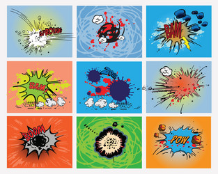 Comic book elements Royalty Free Vector Image - VectorStock