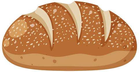 Loaf of bread isolated Royalty Free Vector Image