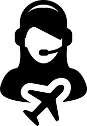Ticket customer service icon male person profile Vector Image