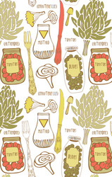 Vintage hand drawn pattern Royalty Free Vector Image