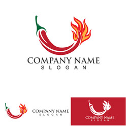 Spice shop logo round linear chili pepper Vector Image