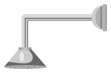 Hot shower on a white background Royalty Free Vector Image