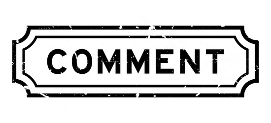 Grunge red comment word rubber seal stamp Vector Image