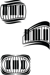 Decorative music note letter r Royalty Free Vector Image