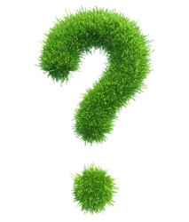 Ecology concept with question mark Royalty Free Vector Image