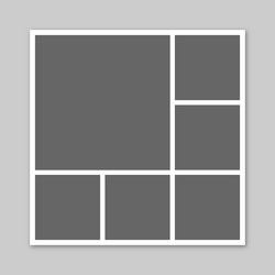Simple moodboard grid photo collage templates set Vector Image