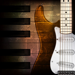 Abstract brown grunge vintage sound background Vector Image