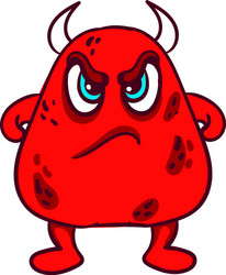 Vampire mouth on white background Royalty Free Vector Image