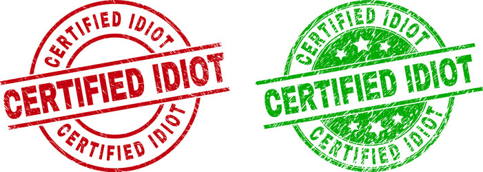 Certified Idiot Vector Images (47)