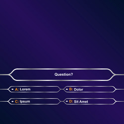 Quiz game background Royalty Free Vector Image
