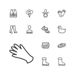 Rubber icons Royalty Free Vector Image - VectorStock