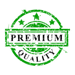 Simple green rubber stamp premium quality Vector Image