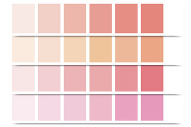 Pink color palette pastel tone texture Royalty Free Vector