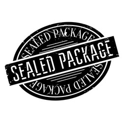 Sealed package rubber stamp Royalty Free Vector Image