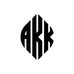 Akk logo letter letter logo design Royalty Free Vector Image
