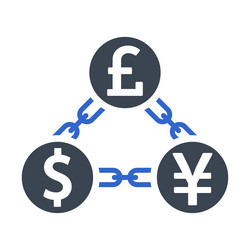 Money chain icon Royalty Free Vector Image - VectorStock
