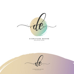 D font letter Royalty Free Vector Image - VectorStock
