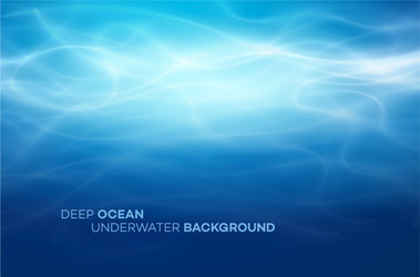 Blue deep water and sea abstract natural Vector Image