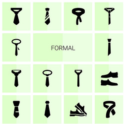 Formal icons Royalty Free Vector Image - VectorStock