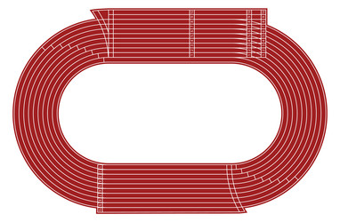 Running Race Track Vector