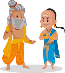 Tenali ramakrishna cartoon character Royalty Free Vector