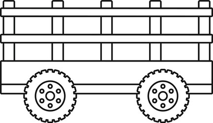 Tractor Trailer Outline Vector Images (over 910)