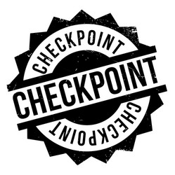Checkpoint rubber stamp Royalty Free Vector Image