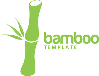 Bamboo icon design template Royalty Free Vector Image