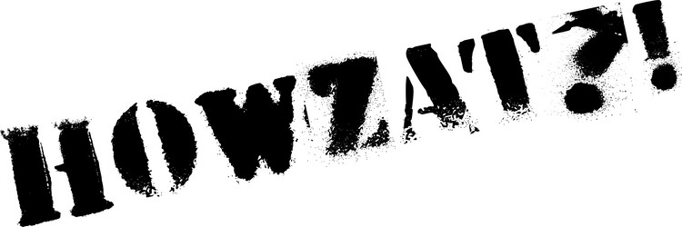 Howzat rubber stamp Royalty Free Vector Image - VectorStock