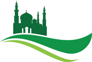 Kabah islamic graphic design template isolated Vector Image