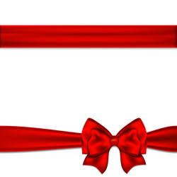 Red transparent bow Royalty Free Vector Image - VectorStock
