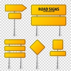 Road board highway signs icons street signboard Vector Image